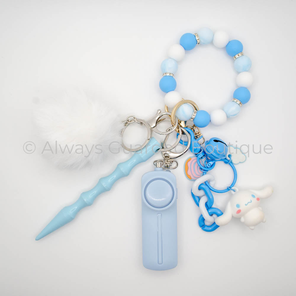 Adorable Protection: Cinnamoroll Charm Safety Keychain for Style and S ...